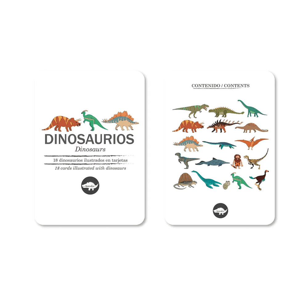 Flash Cards Dinosaurios +2A