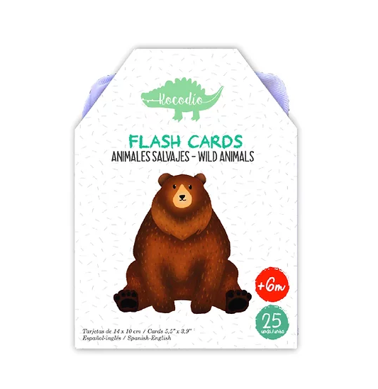 Flash Cards Animales Salvajes +6m